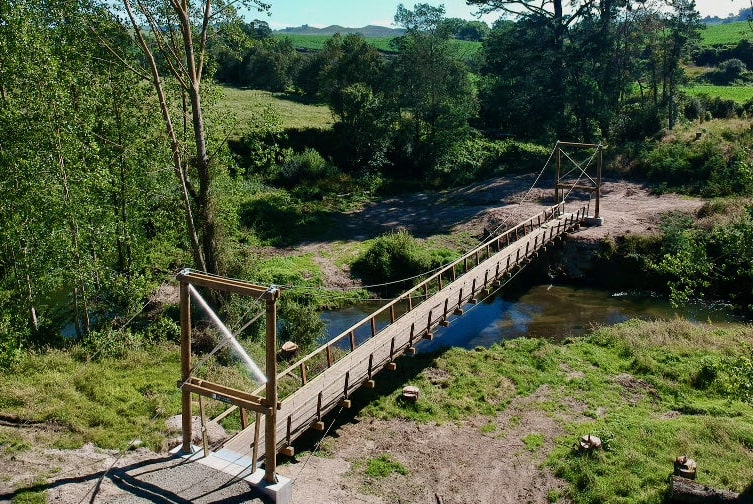 Oraka Stream Suspension Bridge, Tirau | Project Examples | Abseil Access