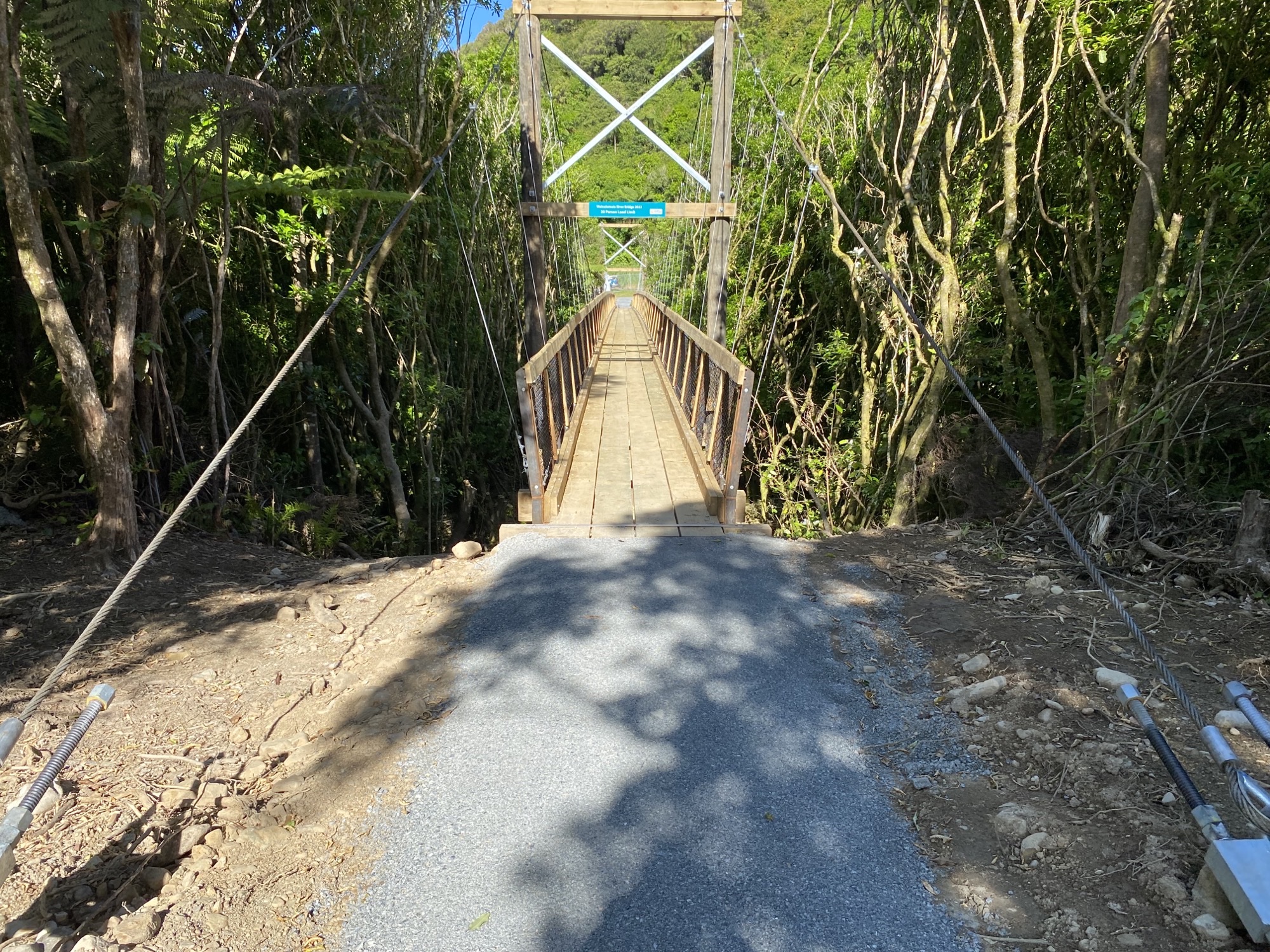 The Wainui Catchment Track Network Bridge - Abseil Access