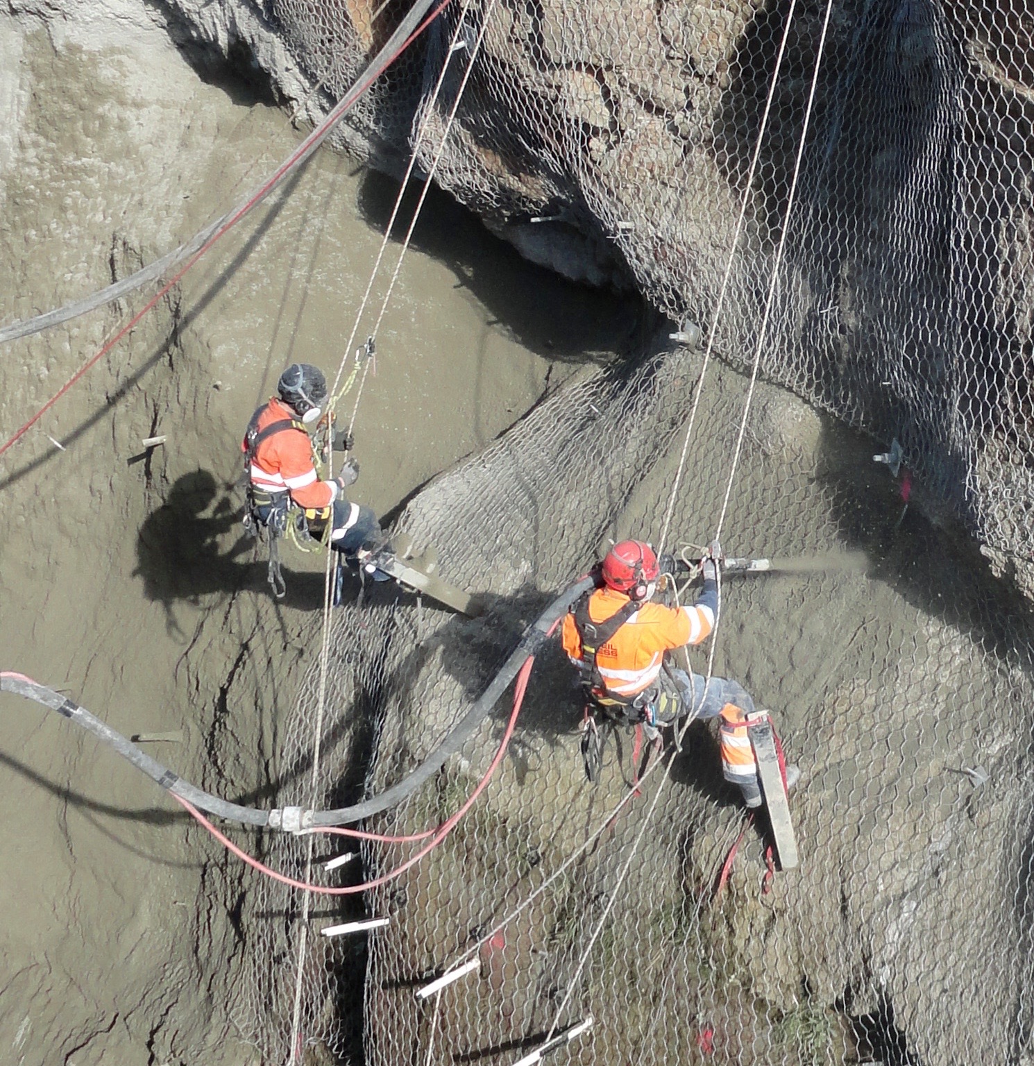 Shotcrete Slope Stabilisation | Project Examples | Abseil Access