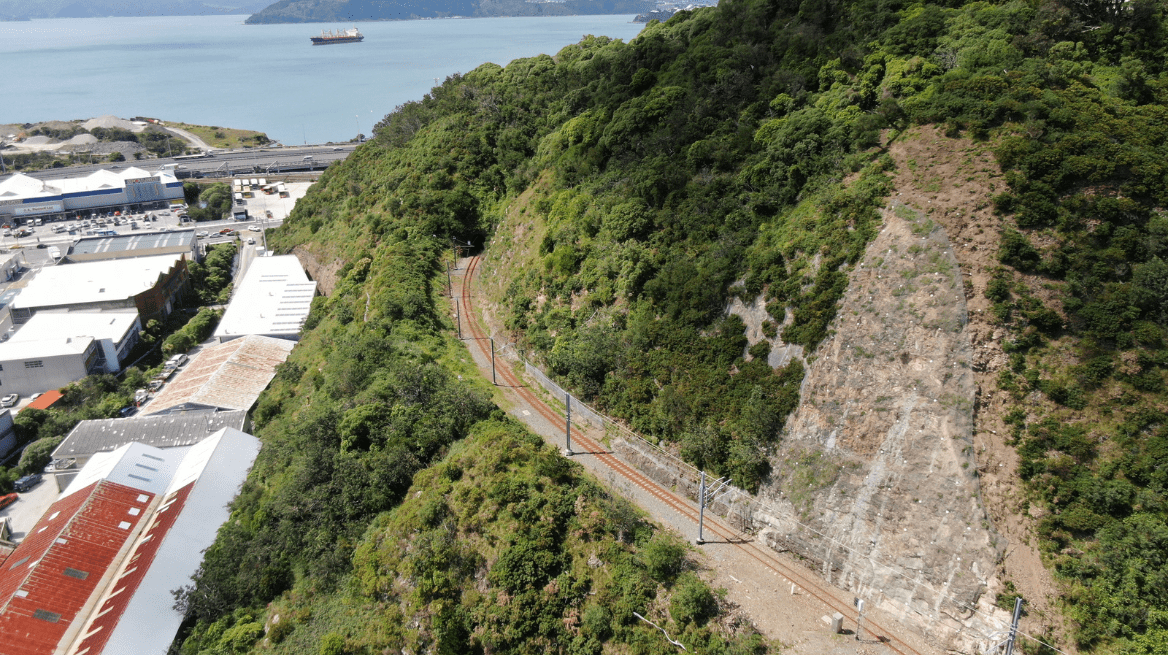 Johnsonville Line Rockfall Mitigation | Project Examples | Abseil Access